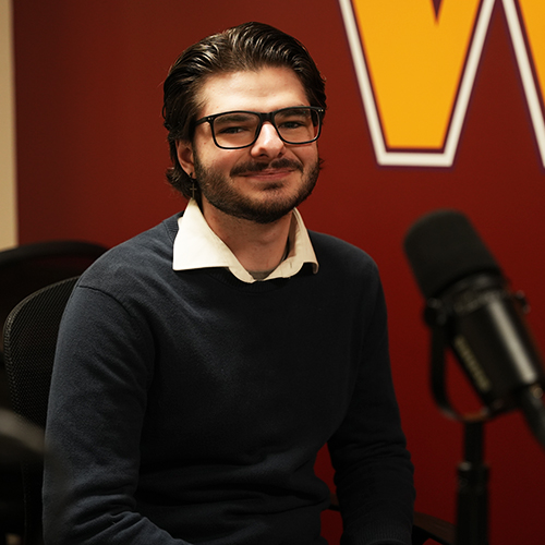 Iona’s Landon Popovic ’27 Named Finalist at the Intercollegiate Broadcasting System Conference